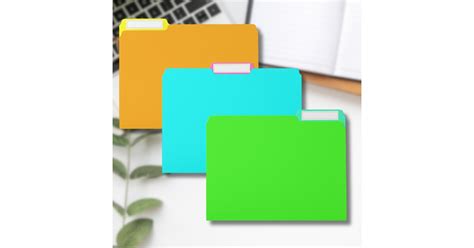 Neon Mix Solid Color File Folder Zazzle