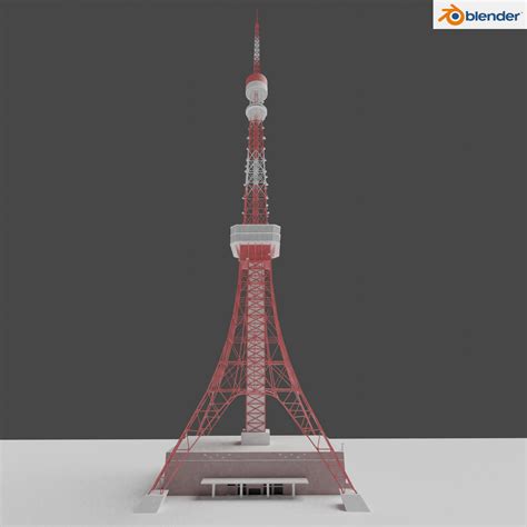 Tokyo Tower 3d Model Cgtrader