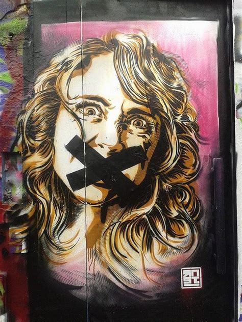 Rnst Pochoir Liberté Dexpression Paris Urban Art Street Art Artist