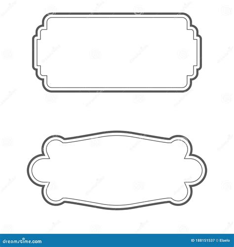 Vintage Frame Icon Template Vector Stock Vector Illustration Of Invitation Decor 188151537