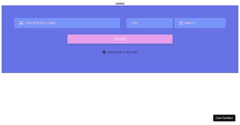 Authorize Net Codesandbox
