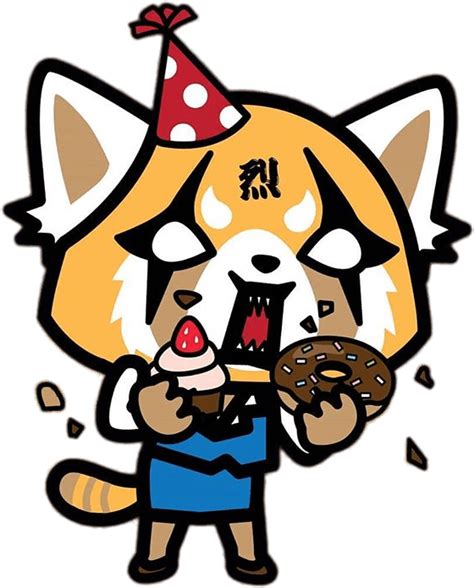 Aggretsuko Eating Cakes Clip Arts Aggretsuko Main Character Png