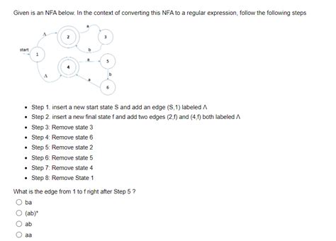 Solved Given Is An Nfa Below In The Context Of Converting