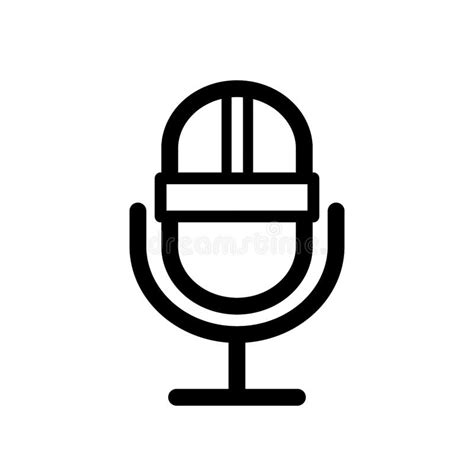 Microphone Vector Icon Stock Vector Illustration Of Musical 349023600