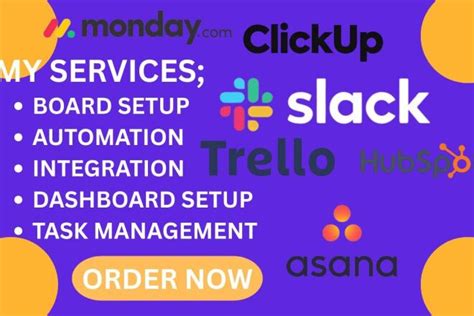 I Will Setup Automation Integration Monday Crm Clickup Asana Trello For 20 Freelancer Comfort