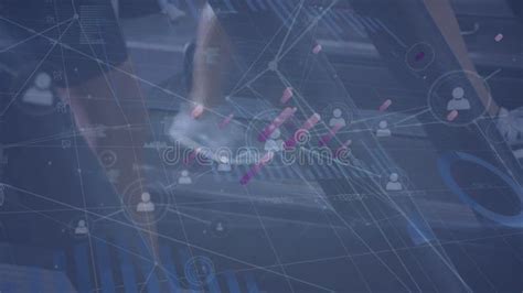 Animation Of Data Processing And Shapes Over Caucasian Sports People