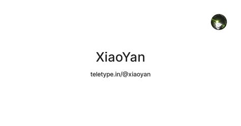 Xiaoyan — Teletype