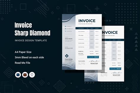 Sharp Diamond Invoice