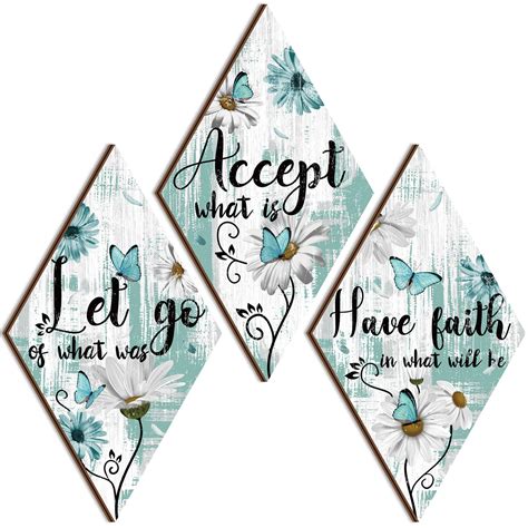 Sintuff 3 Pcs Wooden Ypf5 Bedroom Wall Decor Rustic Wall Art Bathroom