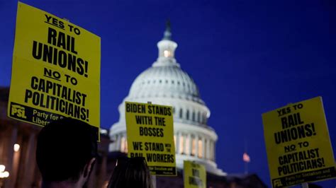 Us Rail Strike House Votes To Block Potential Work Stoppage Bbc News
