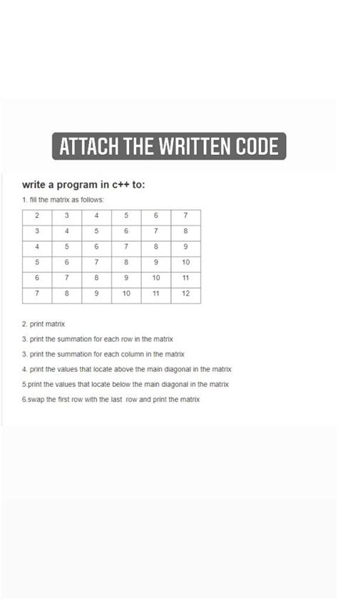 Solved Attach The Written Code Write A Program In C To 1
