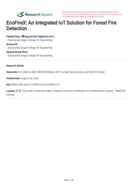 Ecofirex An Integrated Iot Solution For Forest Fir Pdf Internet Of Things Wireless Sensor