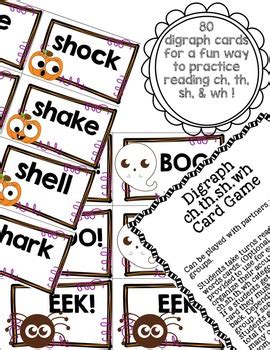Halloween Digraphs Sh Ch Th Wh By Christina Price Tpt