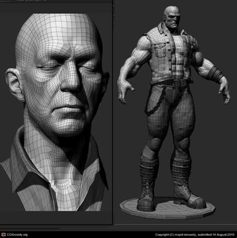 Wireframes By Majid Esmaeili 3d Cgsociety Wireframe Zbrush