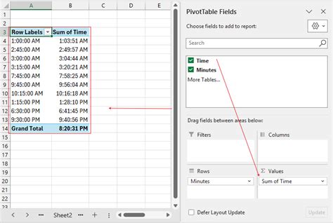 How To Group Time By Minutes Or Hours Intervals In Excel