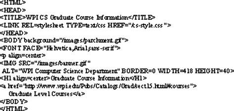 1 Example Of Html Tagging Download Scientific Diagram