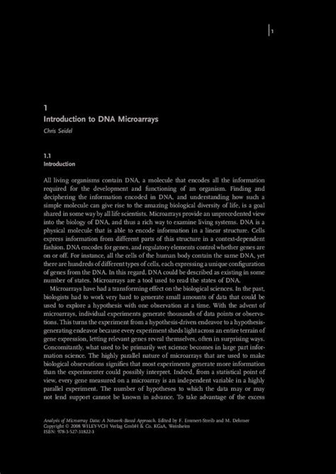 Pdf Introduction To Dna Microarrays Dokumentips