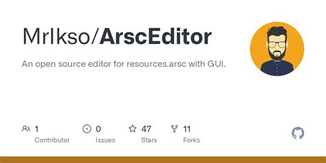 Github Mrikso Arsceditor An Open Source Editor For Resources Arsc