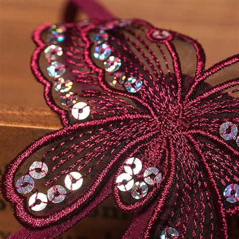 2022 New Sequins Embroidery Butterfly Pearl Panties Sexy Lingerie