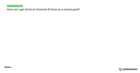 How Can I Get Hired At Comtech Ef Data As A Recent Grad Comtech Ef