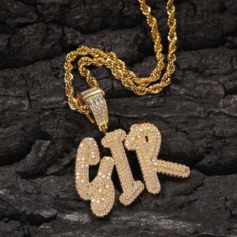 Custom Cursive Name Necklace In Gold Helloice