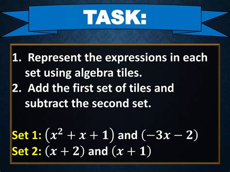 add and subtract expressions pptx