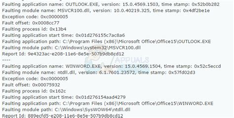 Fix Microsoft Word And Outlook Crashing With Ntdll Dll Msvcr Dll
