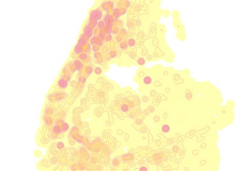 Kernel Density And Contours In Qgis Noisy Nyc At These Coordinates