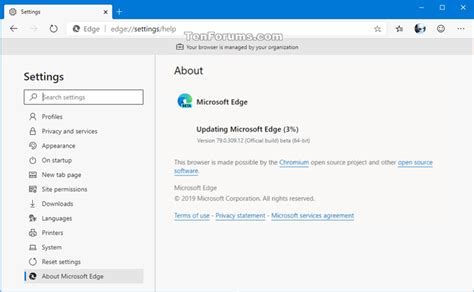 how to check for updates in microsoft edge chromium tutorials