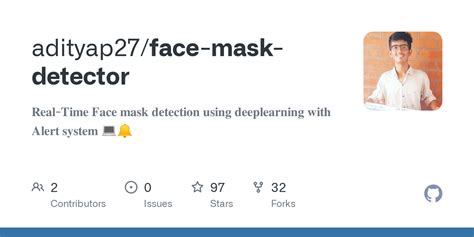 Github Adityap27face Mask Detector 𝐑𝐞𝐚𝐥 𝐓𝐢𝐦𝐞 𝐅𝐚𝐜𝐞 𝐦𝐚𝐬𝐤 𝐝𝐞𝐭𝐞𝐜𝐭𝐢𝐨𝐧