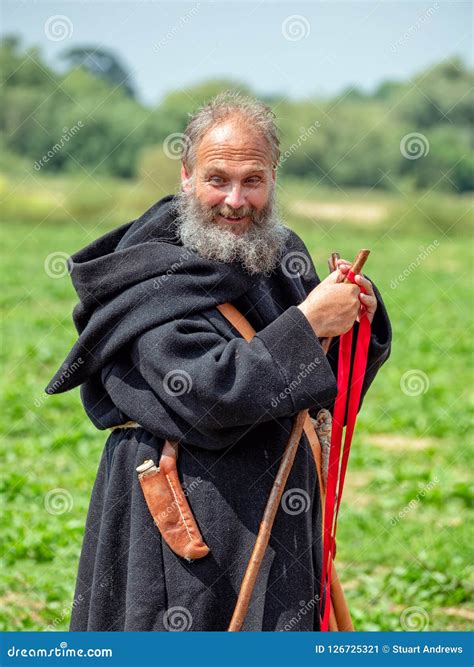 Medieval Monk Templar Editorial Image 21552046