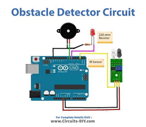 Obstacle Detector By IR Sensor ATmega328 Arduino Electronics 360