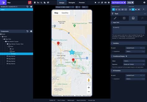 Map Marker Cluster View