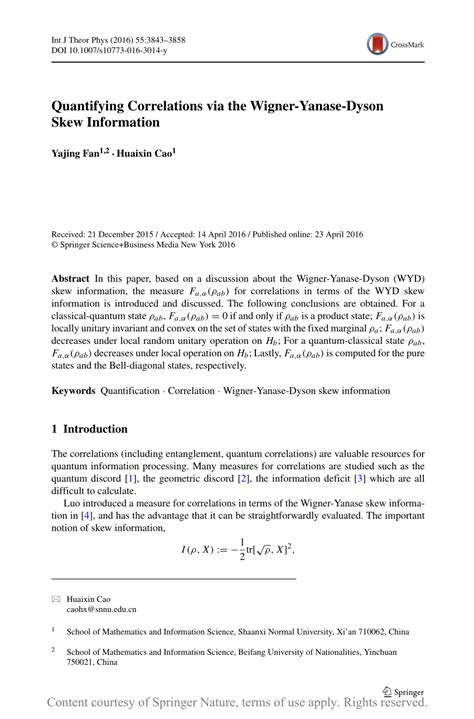 Quantifying Correlations Via The Wigner Yanase Dyson Skew Information