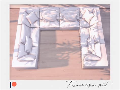 The Sims Resource Tiramisu Living Set Patreon Early Access For TSR