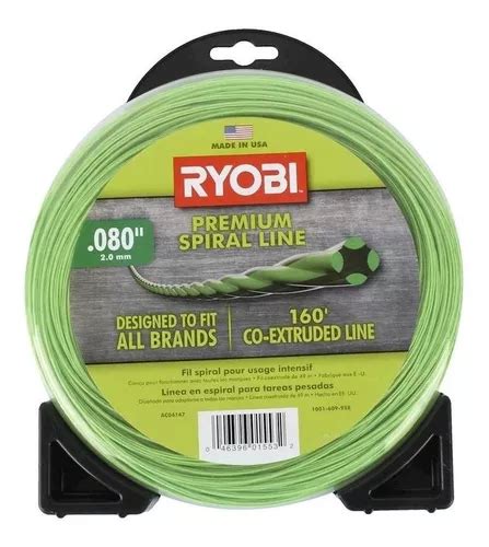 Hilo Para Desbrozadora Mm Verde Ryobi