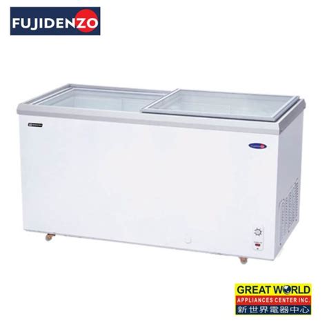 Ifd 18gdf2 18 Cu Ft Hd Inverter Sliding Glass Top Freezer Fujidenzo