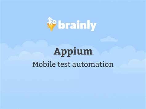 mobile test automation appium ppt