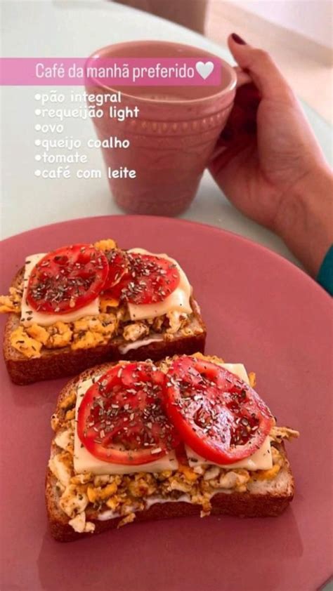 Inspiração para seu Café da manhã Almocinho Lanches saudáveis