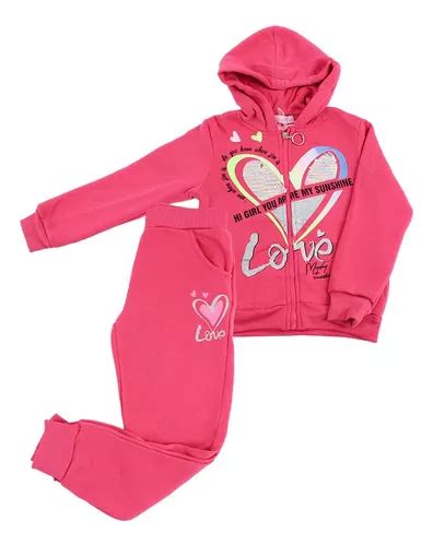 Conjunto Poleron Y Buzo Para Niña Con Polar Bkx 155 Cuotas Sin Interés