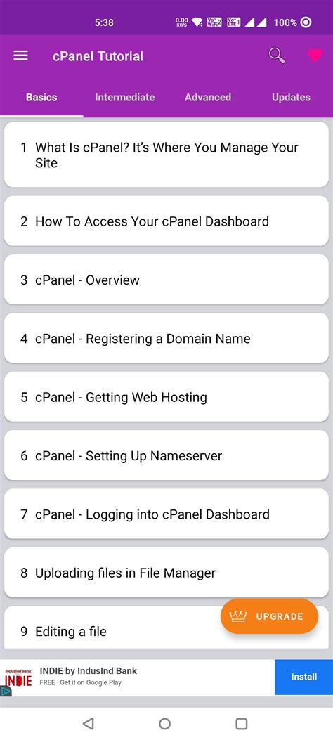 Android Için Cpanel Tutorial Apk İndir En Son Sürüm