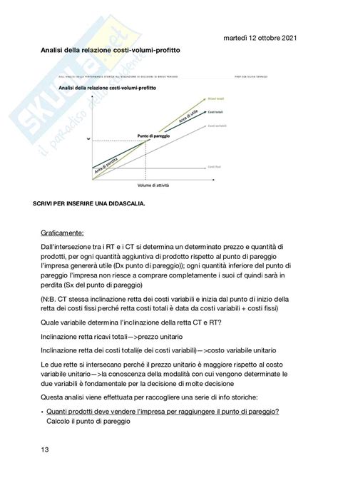 Appunti Di Controllo Strategico E Performance Aziendale