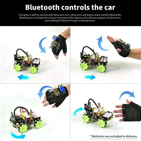 Keyestudio Cool Motion Sensing Gloves Gesture Control Smart Car For