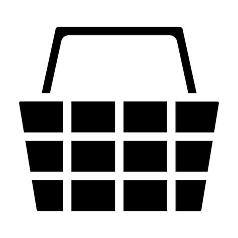 Style Dillustration Vectorielle Du Panier Vecteur Premium