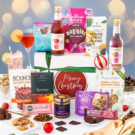 Christmas Vegan Hamper Selection Of Christmas Chocolate And Dairy Free