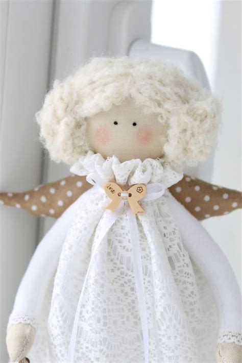 Тряпичная кукла ангел Рождественские украшения Кукла из Etsy