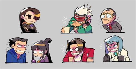 Phoenix Wright Maya Fey Miles Edgeworth Franziska Von Karma Mia Fey