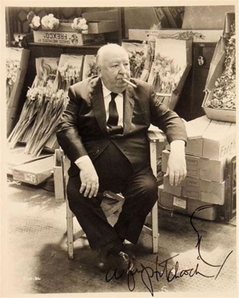 Alfred Hitchcock Signed Portrait Photo