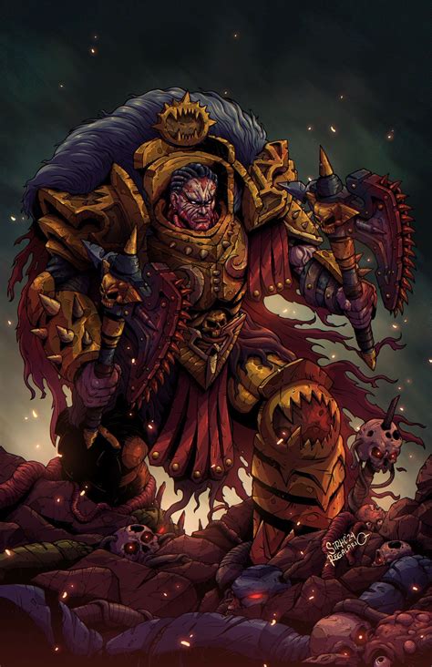 Angron By Christopher Regalario Shinsirhcart Shin Sirhc 40K