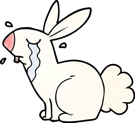 Cartoon Bunny Rabbit Crying 41006134 Png